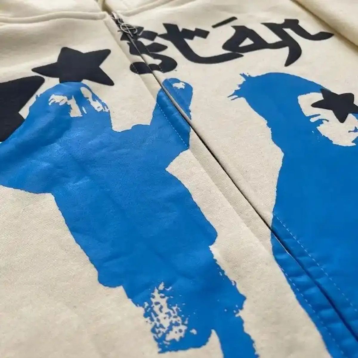 Vintage Star Girl Arabic Zip Up Hoodie y2k | Grailed