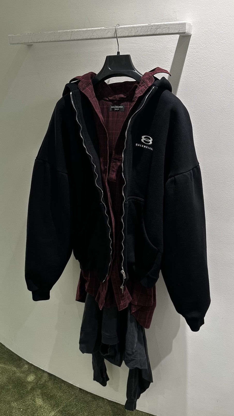 Balenciaga Unity Sports Layered Zip-up Hoodie | Grailed