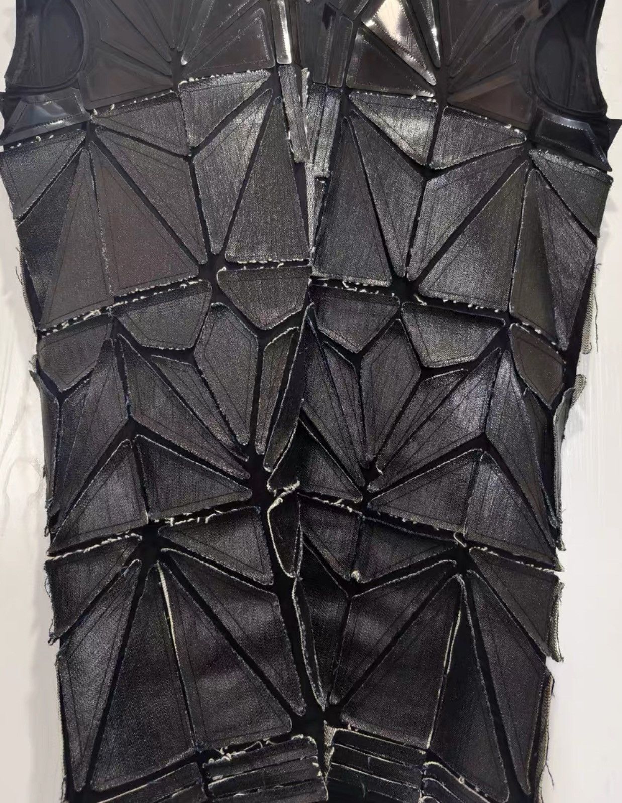 Rick Owens Rick Owens 19ss women's show main line sequined scale armor ...