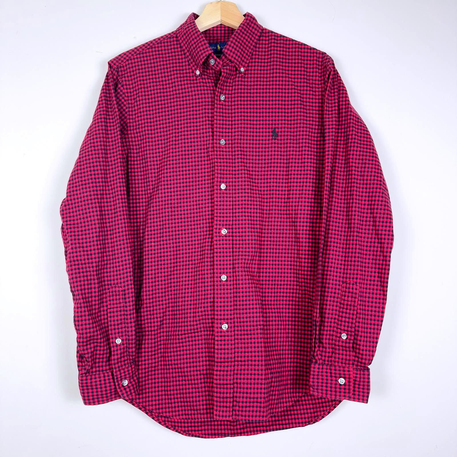 Polo Ralph Lauren Polo Ralph Lauren Mens shirt Red Plaid Sz M classic ...