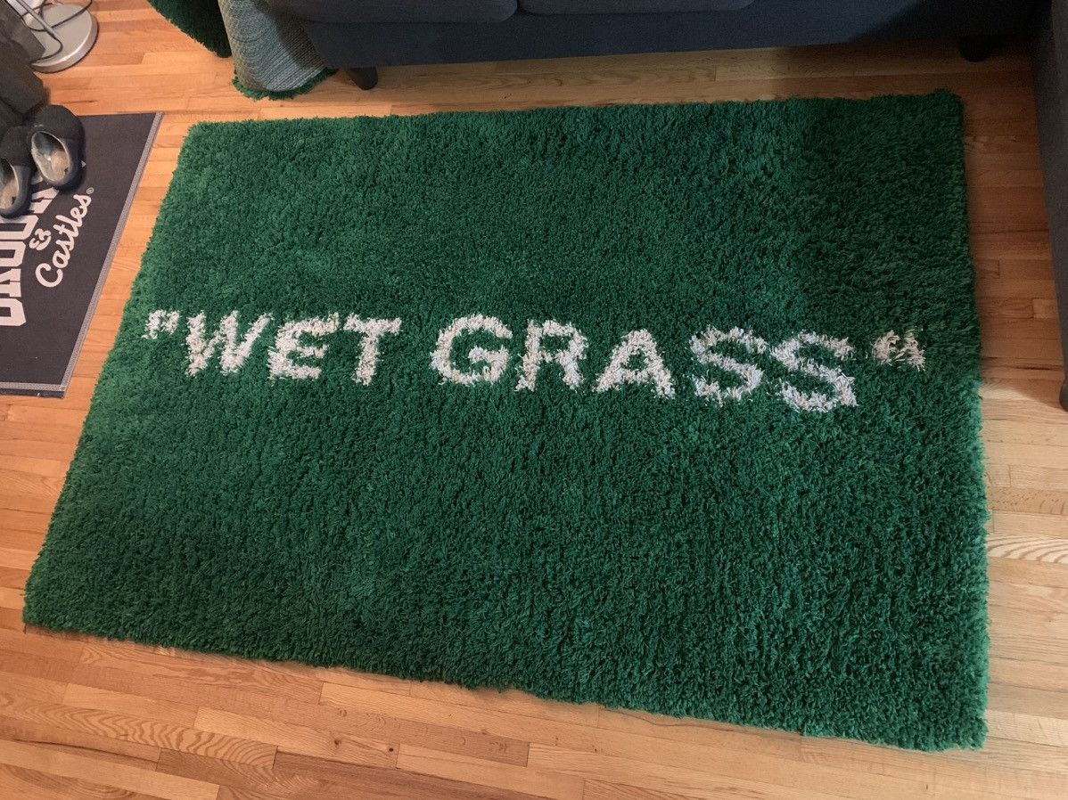 Ikea × Virgil Abloh Virgil Abloh X IKEA MARKERAD “WET GRASS” Rug | Grailed