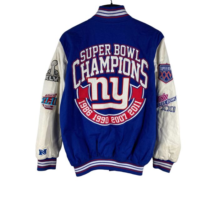 NFL Vintage NFL Superbowl Patches New York Giants Varsity Jacket | Grailed