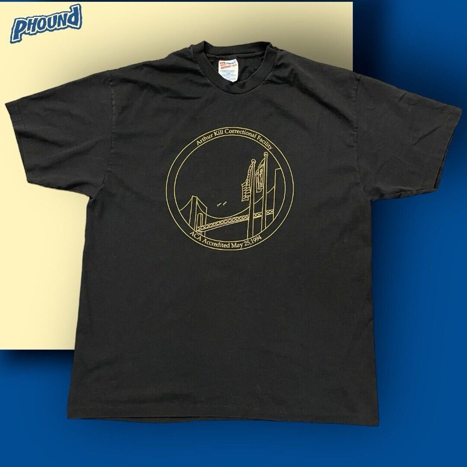 Hanes Vtg Arthur Kill Correctional Prison Rare 90s Tshirt XL 50/50 ...