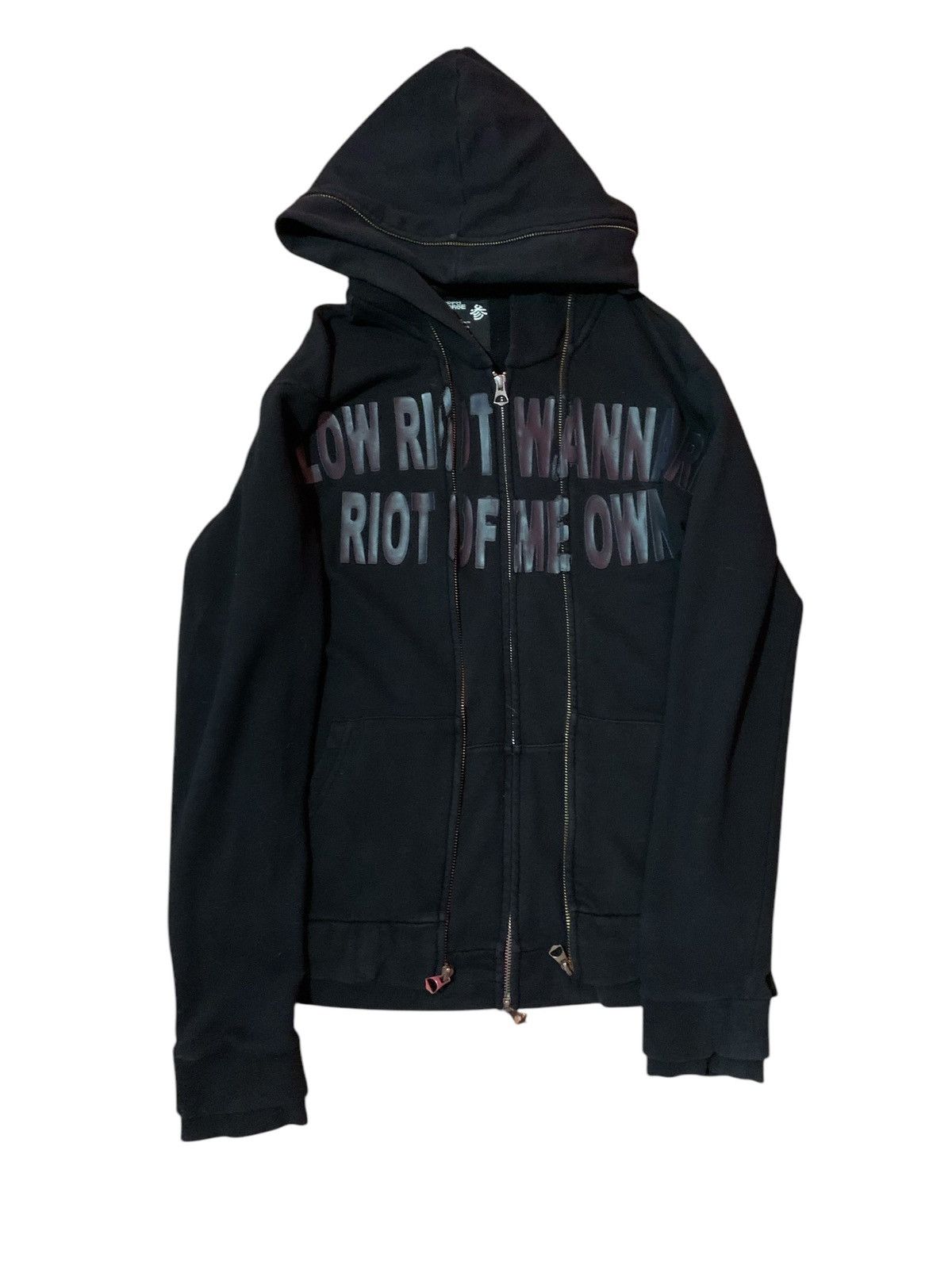 Japanese Brand × PPFM PPFM YELLOW RIOT HOODIE ⚔️ | Grailed