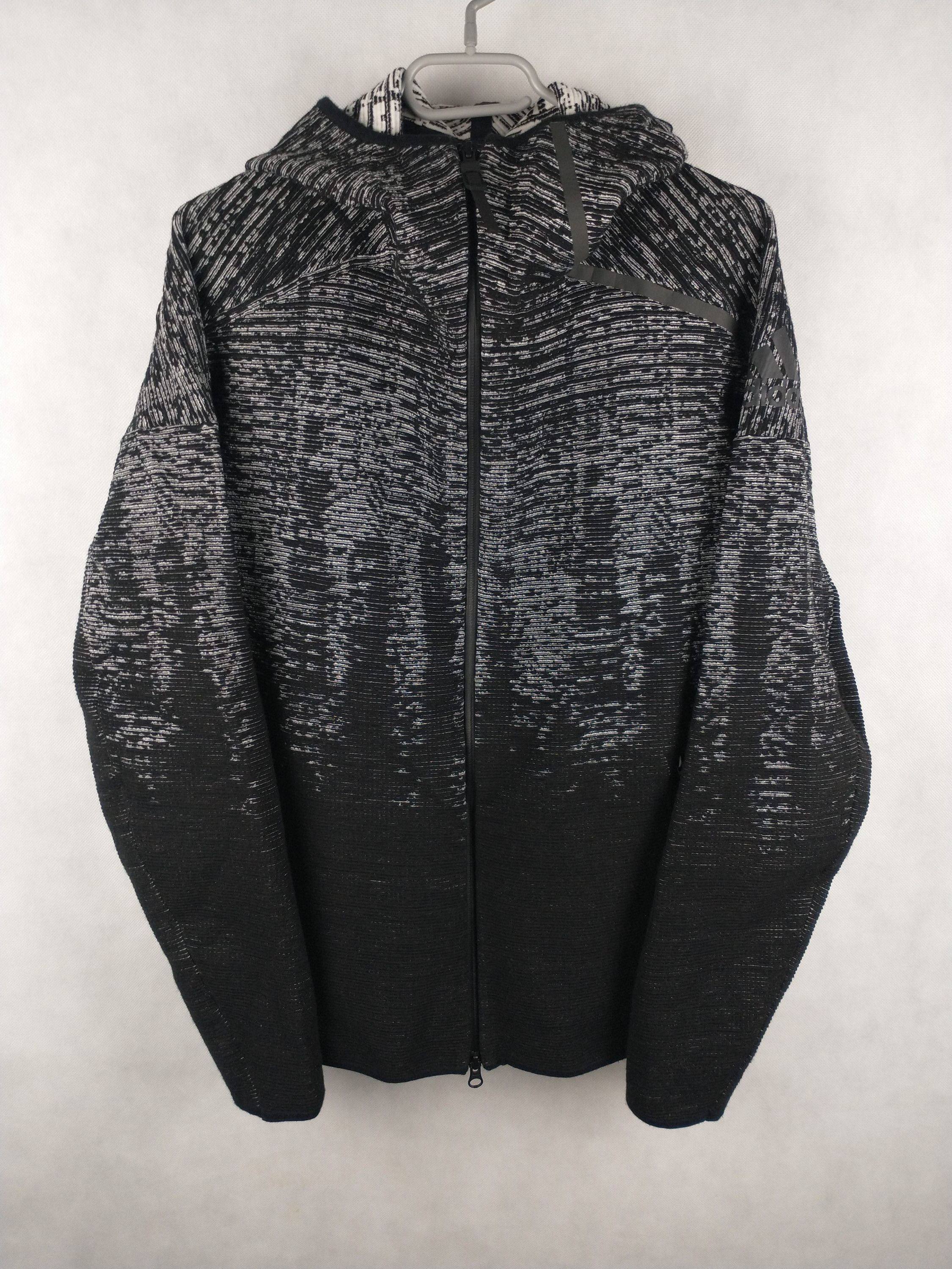Adidas Merino Wool ZNE Pulse Knit Hoodie Black Marl BS4877 Mens | Grailed