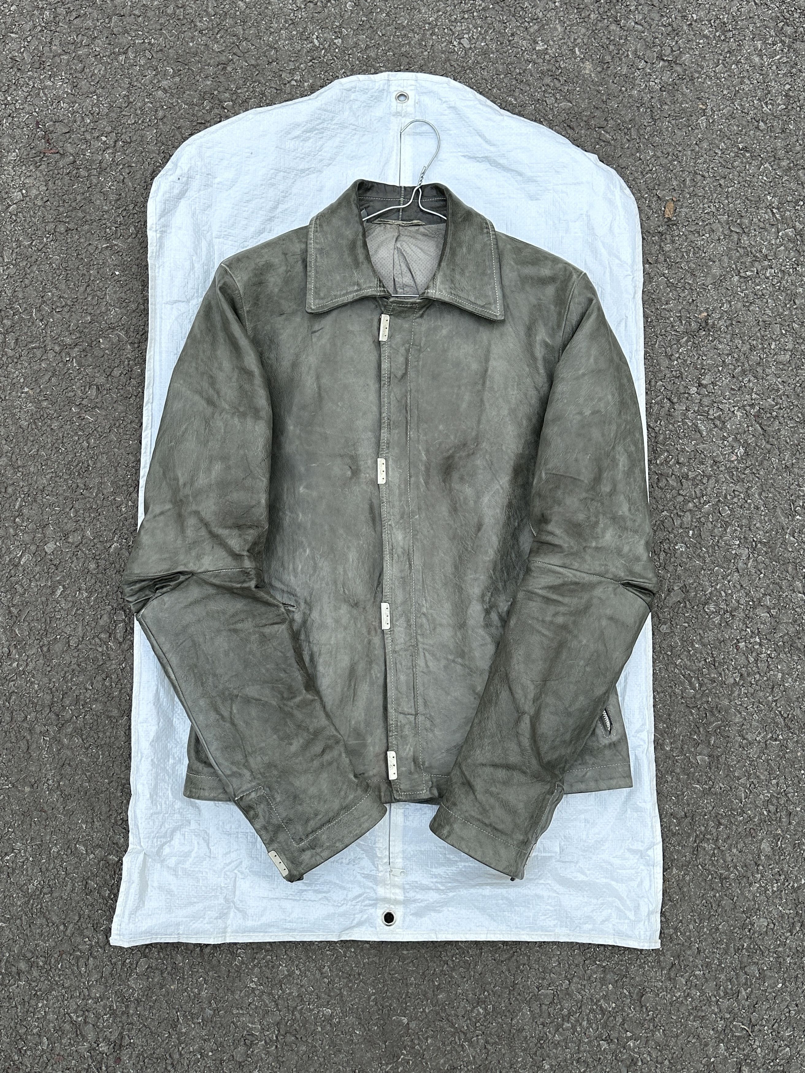 Carol Christian Poell LM/2498C ROOMS-PTC/19 Scarstitched Leather Jacket | Grailed