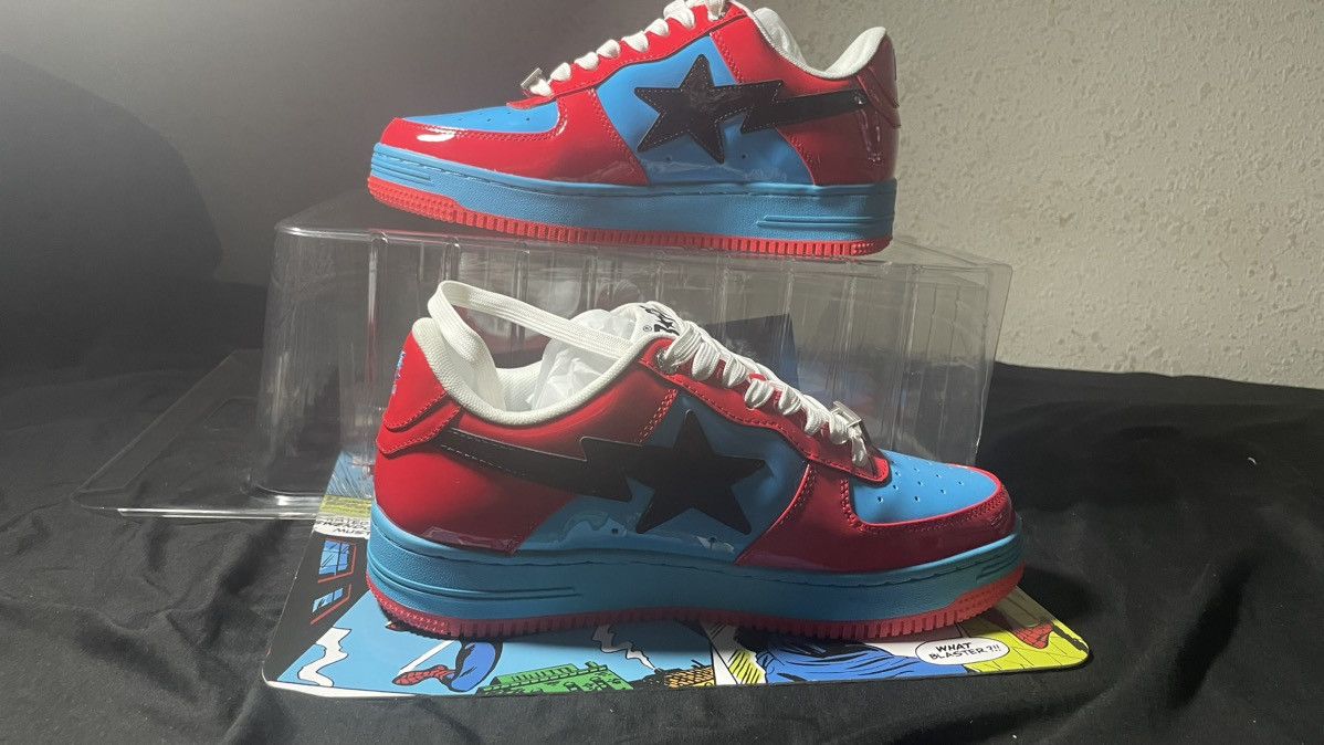 Bape Bape x Marvel Spider Man Bapesta | Grailed