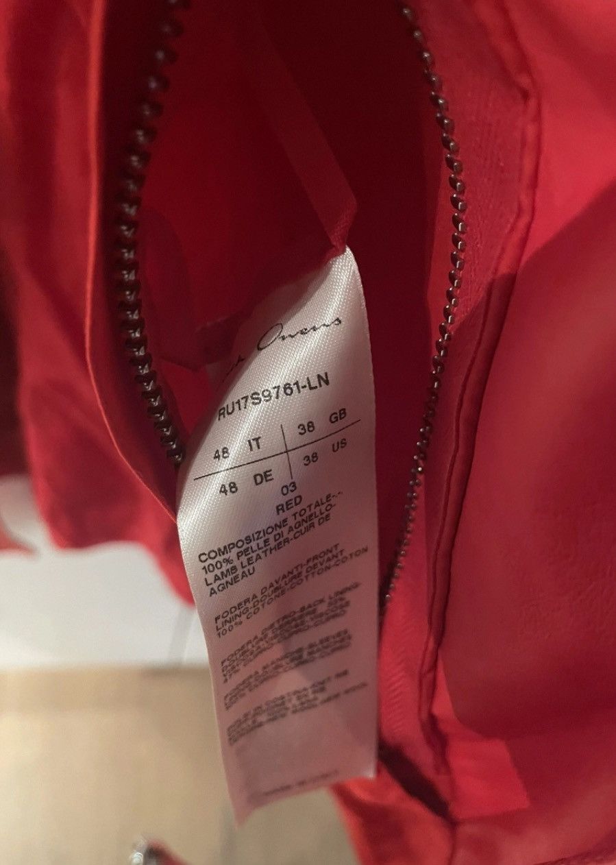 Rick Owens Last Size Rick Owens Tec Micro Cropped Leather Biker Jacket ...