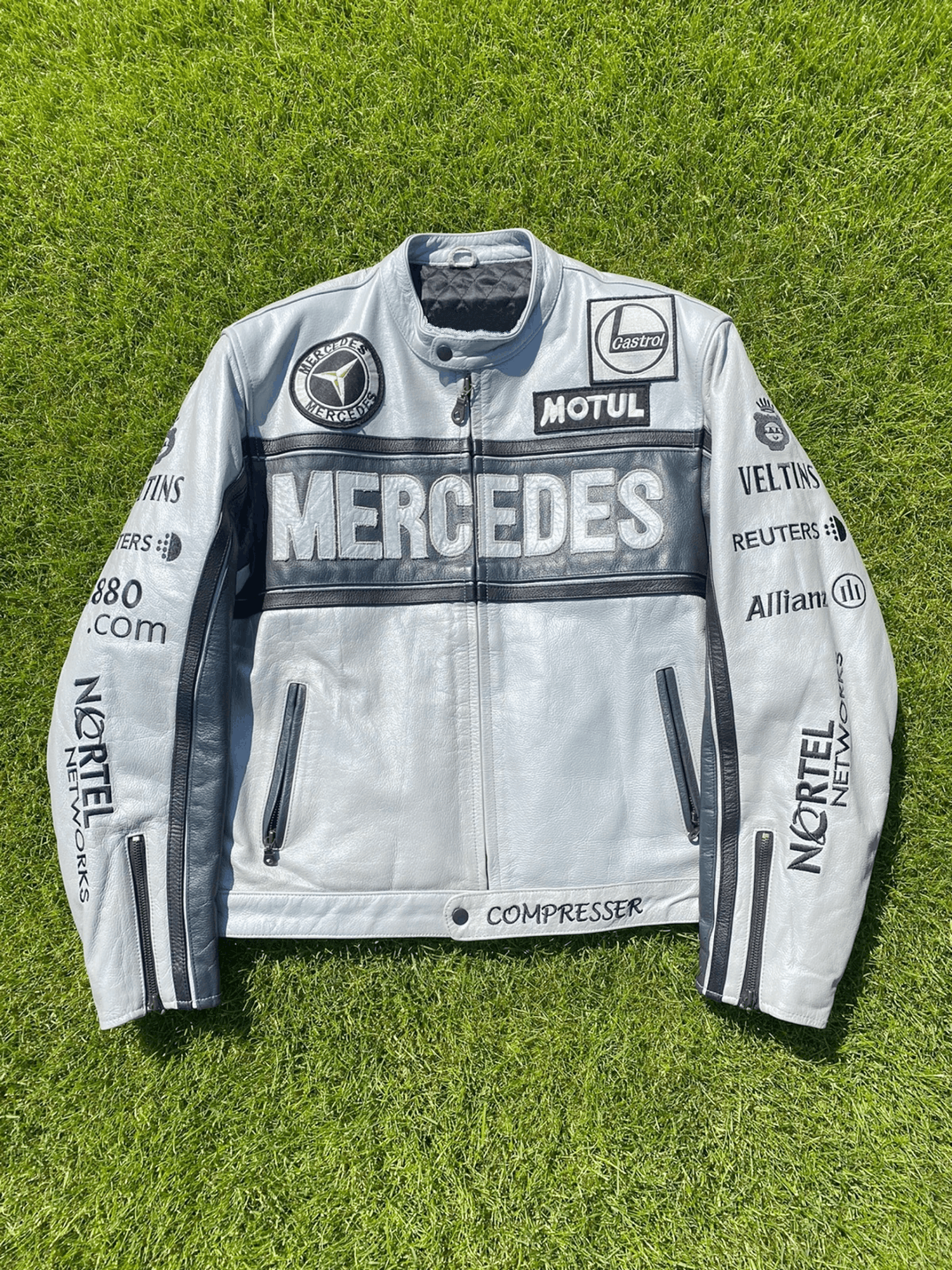 Leather Jacket × Mercedes Benz × Racing Mercedes Benz Racing Leather ...