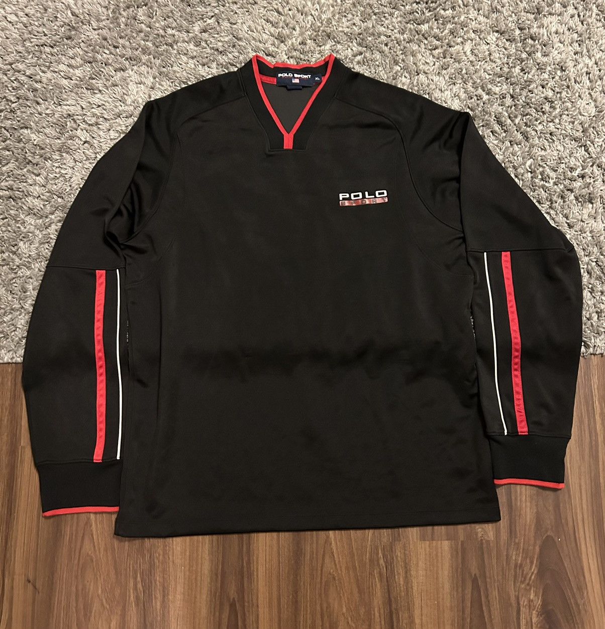 Polo Ralph Lauren × Streetwear × Vintage Polo sport Long sleeve V-neck shirt | Grailed