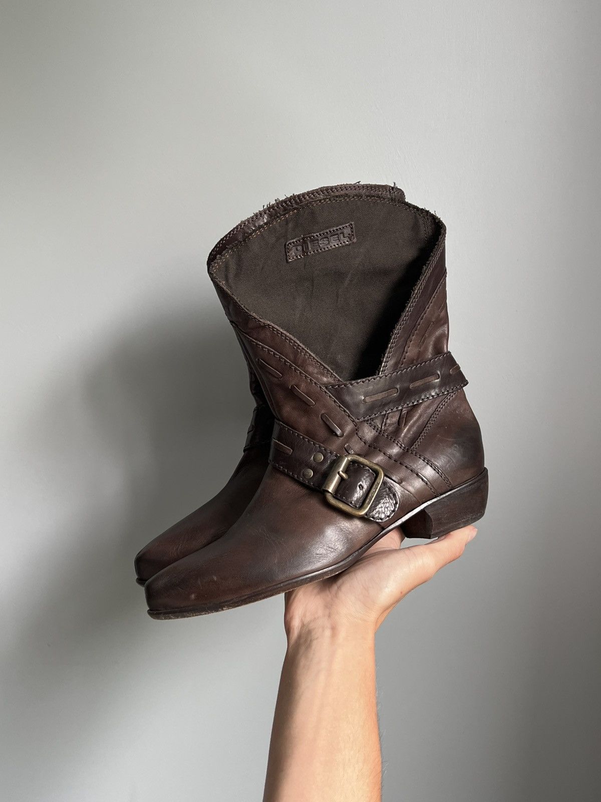 Diesel Vintage Diesel Avant Garde Western Cowboy Boots | Grailed