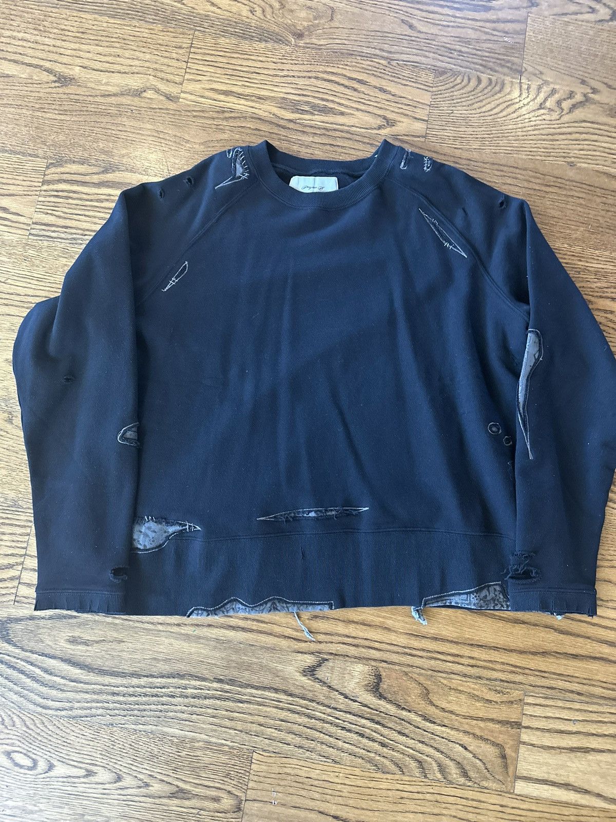 Professor.E Professor E Destroyed Crewneck FW23 | Grailed
