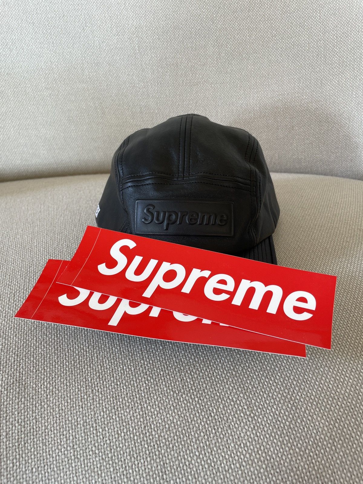 Supreme Supreme GORE-TEX Leather Camp Cap | Grailed