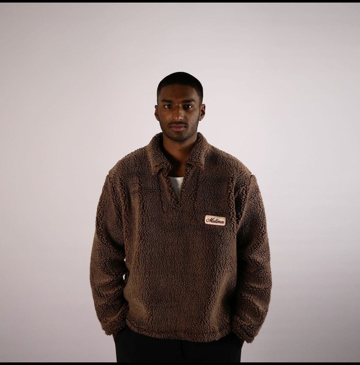 Mutimer Mutimer Brown Construction Fleece | Grailed