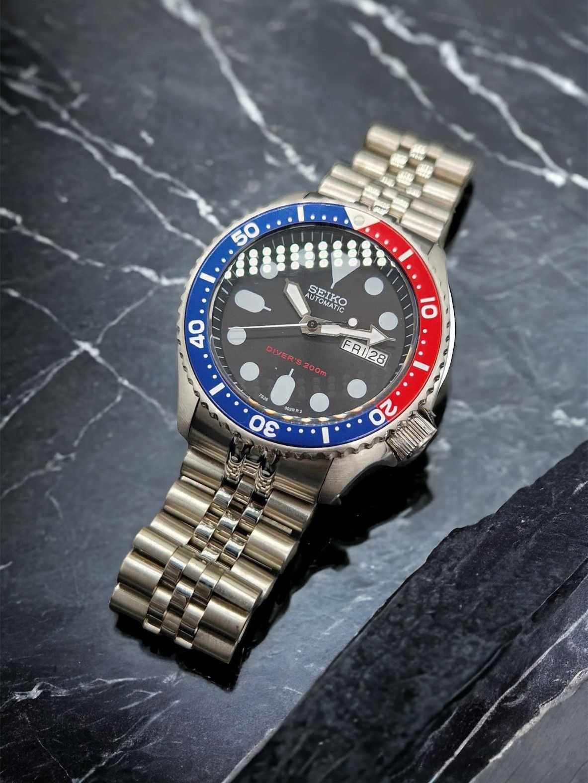Japanese Brand × Seiko × Watch Seiko Mod SKX Diver Pepsi Black Dial ...