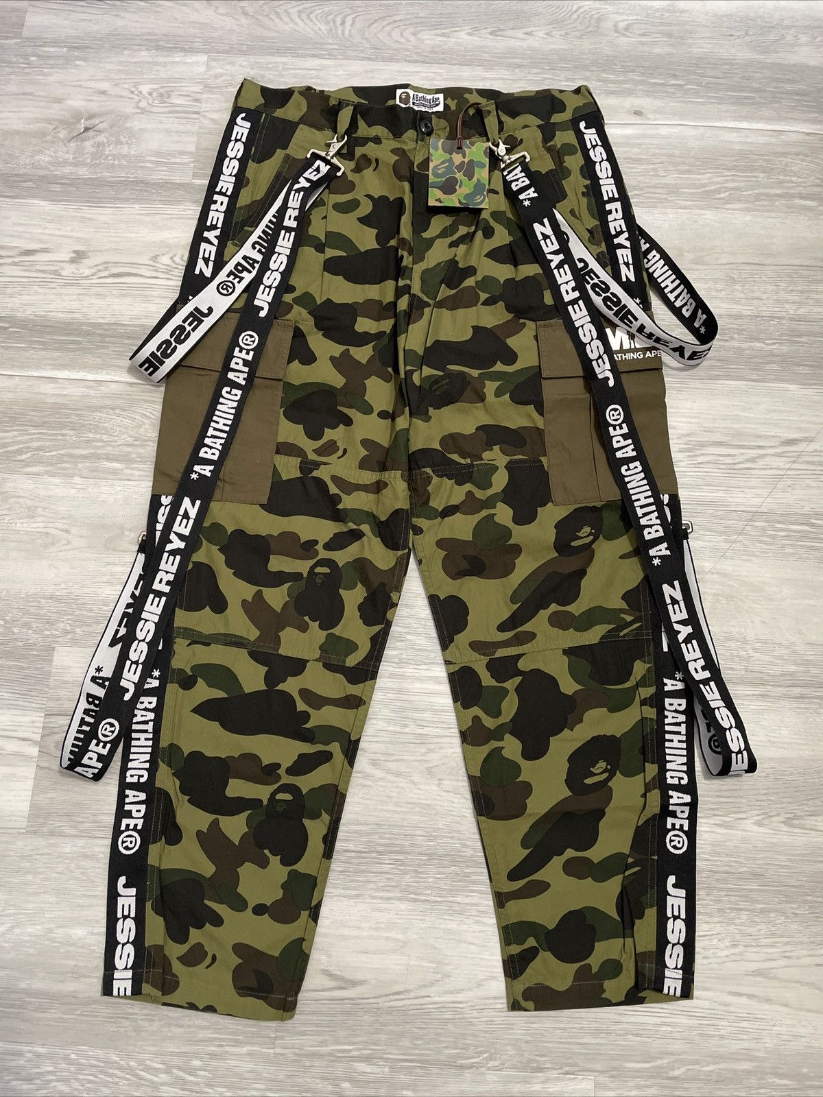 Bape Bape x Jessie Reyez 6-Pocket Camo Cargo Pants | Grailed