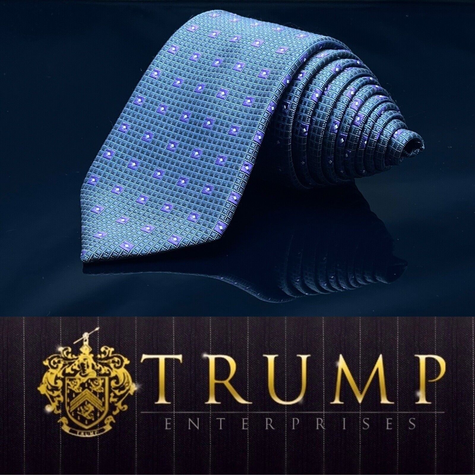 Donald Trump Donald Trump Signature Collection Necktie Gray Purple ...