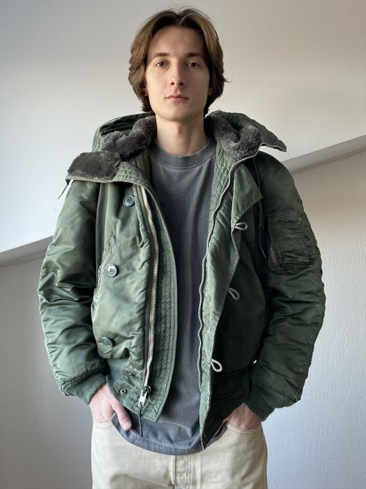 Vintage ALPHA INDUSTRIES N2B Jacket Parka Coat Flight Military A7390 | Grailed