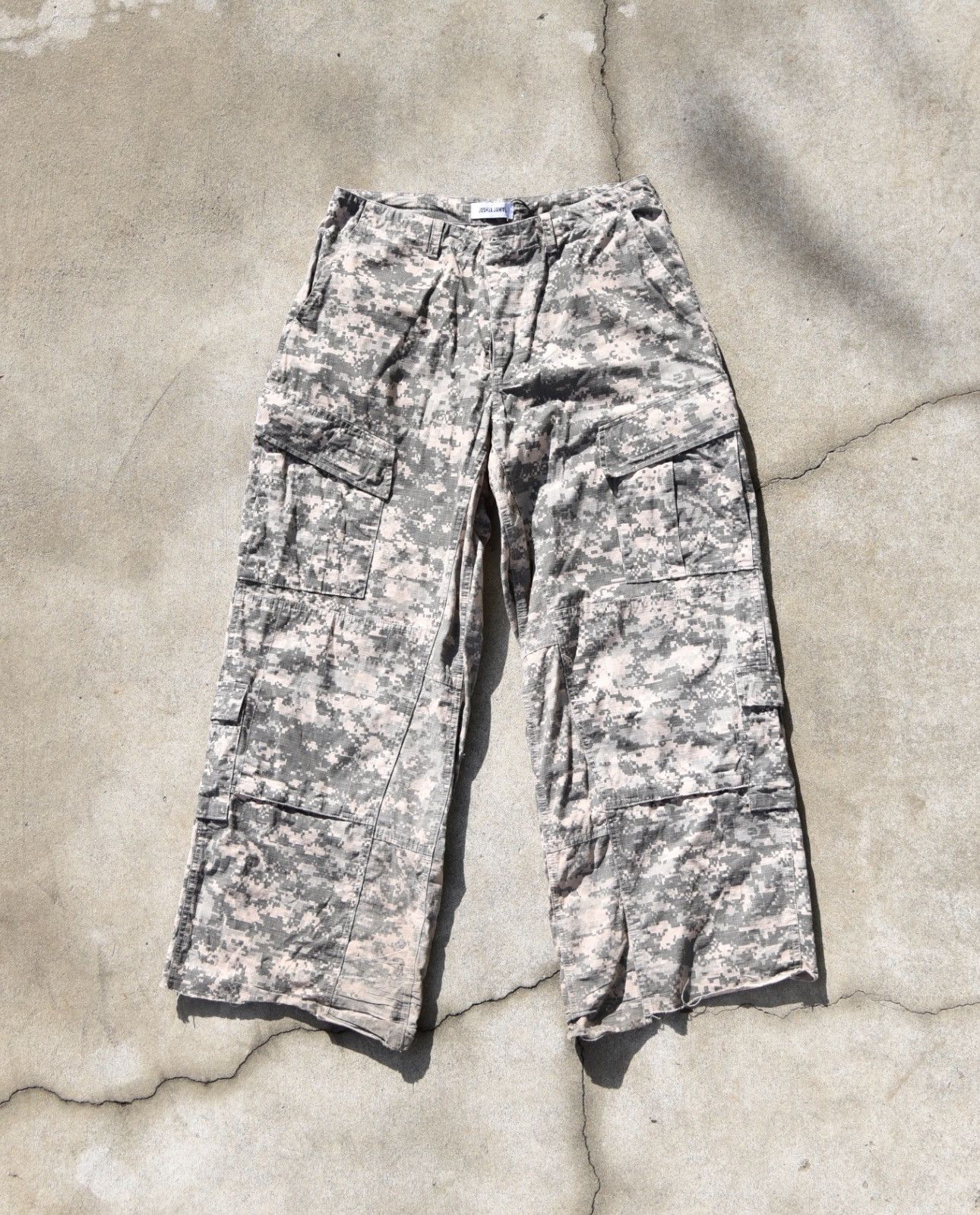 Streetwear Joshua Jamal Camo DigiCamo Baggy Cargo Pants | Grailed