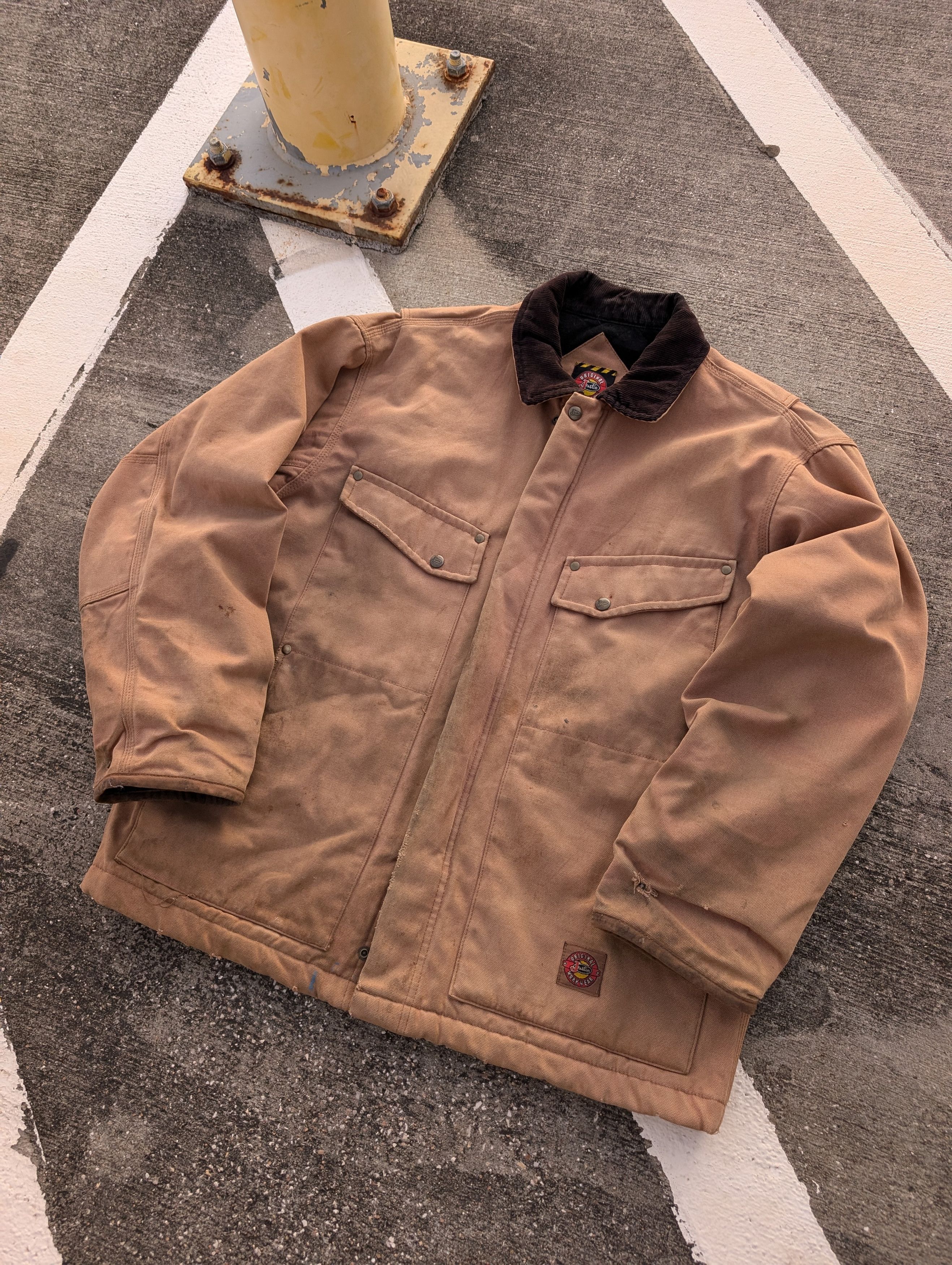 Carhartt × Dickies × Justin Vintage Justin Faded Distressed Chore Coat ...