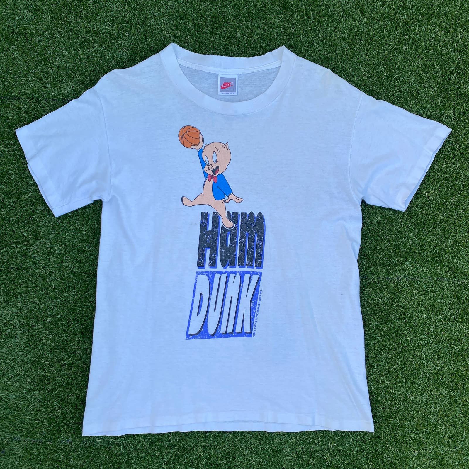 Nike Nike 1992 Michael Jordan Porky Pig Ham Dunk Slam Dunk Tee | Grailed