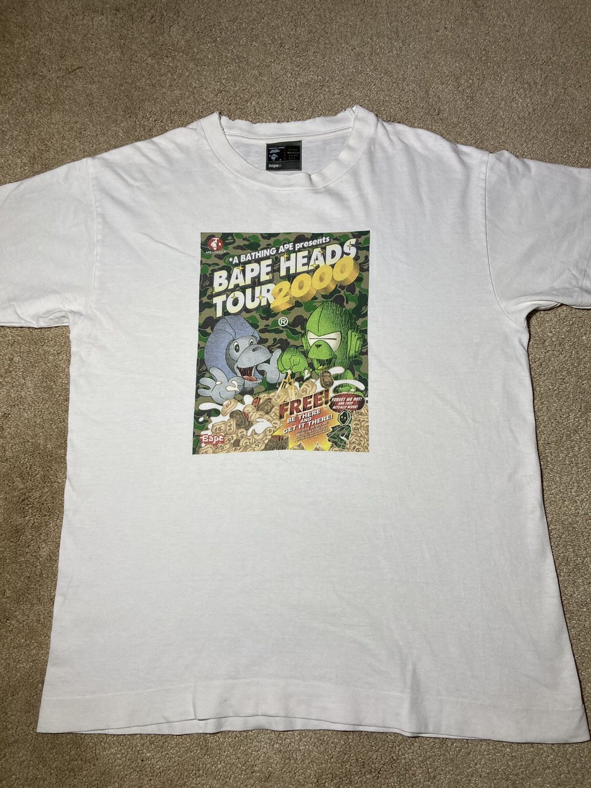 Bape 2000 Bape Heads Tour Cereal Box DJ Party OG Baby Milo 90s | Grailed