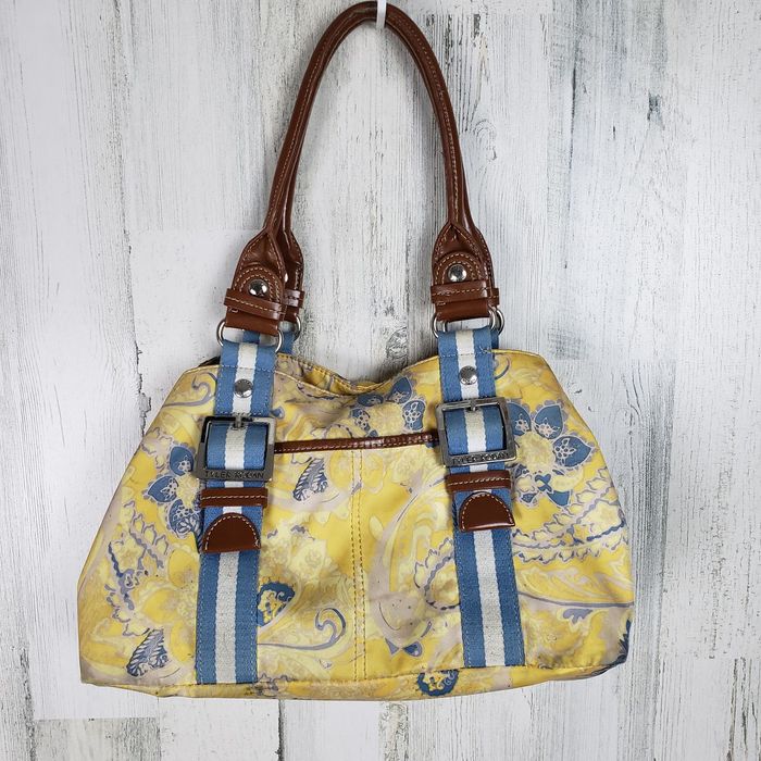 Other Tyler Rodan Yellow & Blue Paisley Canvas Shoulder Bag Purse | Grailed