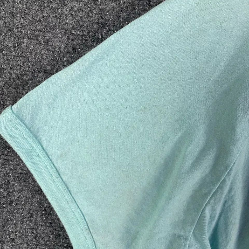 Coca Cola Coca Cola Top Women's XL Crop Short Sleeve Blue Rainbow | Grailed