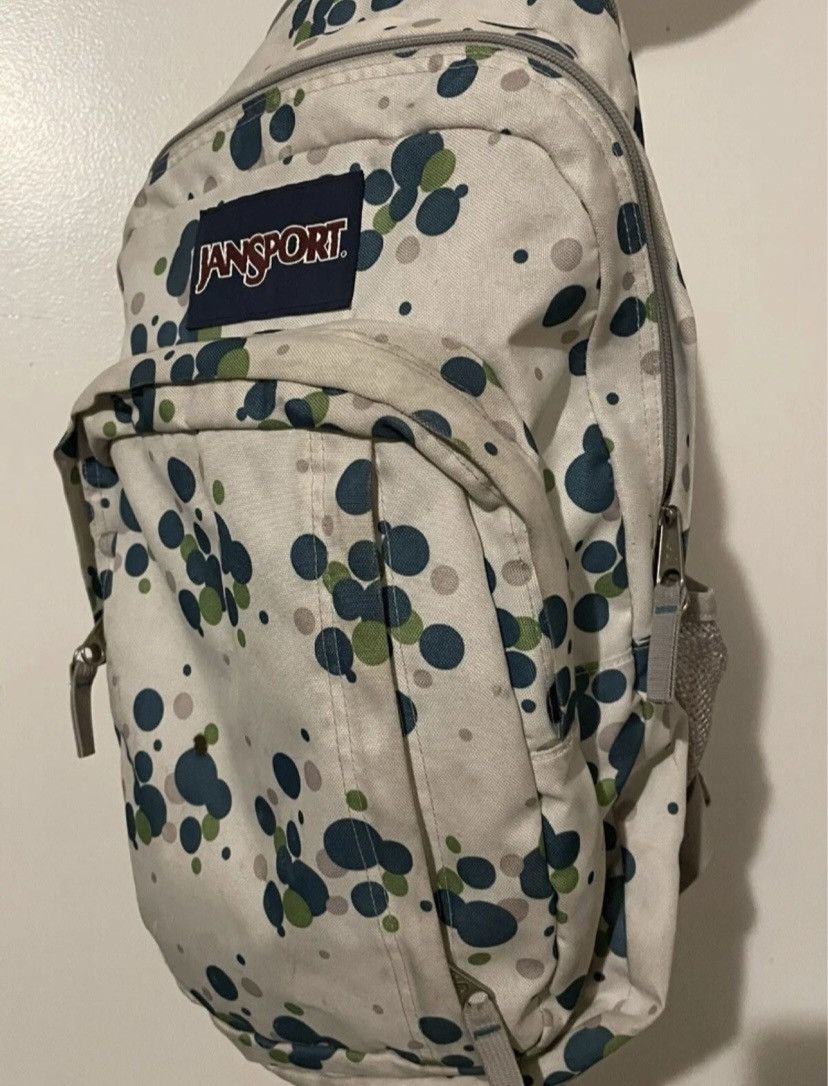 Vintage Vintage Jansport 4 pocket Polka dot XL backpack 1990 | Grailed