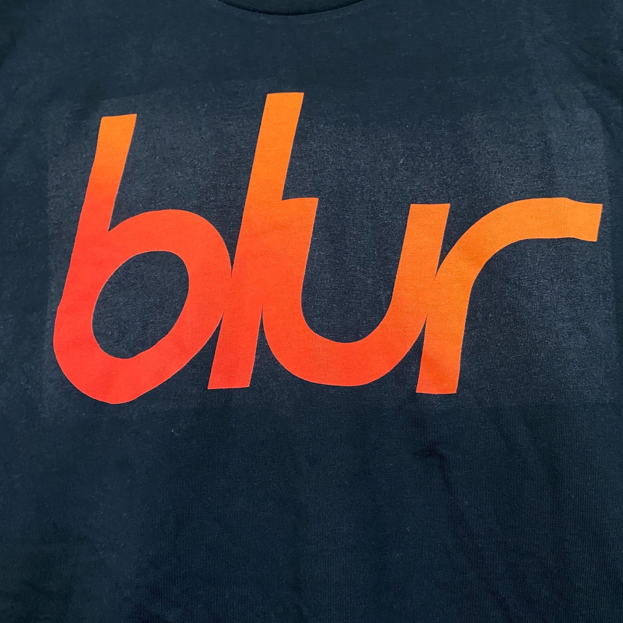 Rock Band Blur British Rock Band Logo Poster Tee M | Grailed