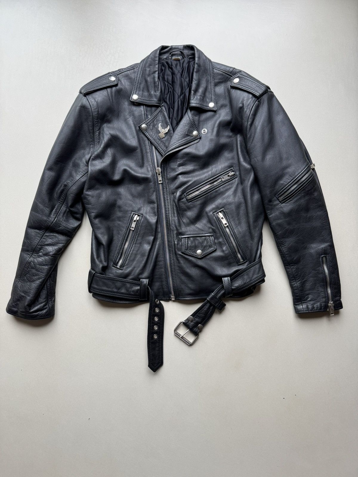 Genuine Leather × Leather Jacket × Vintage Vintage Leather Jacket ...