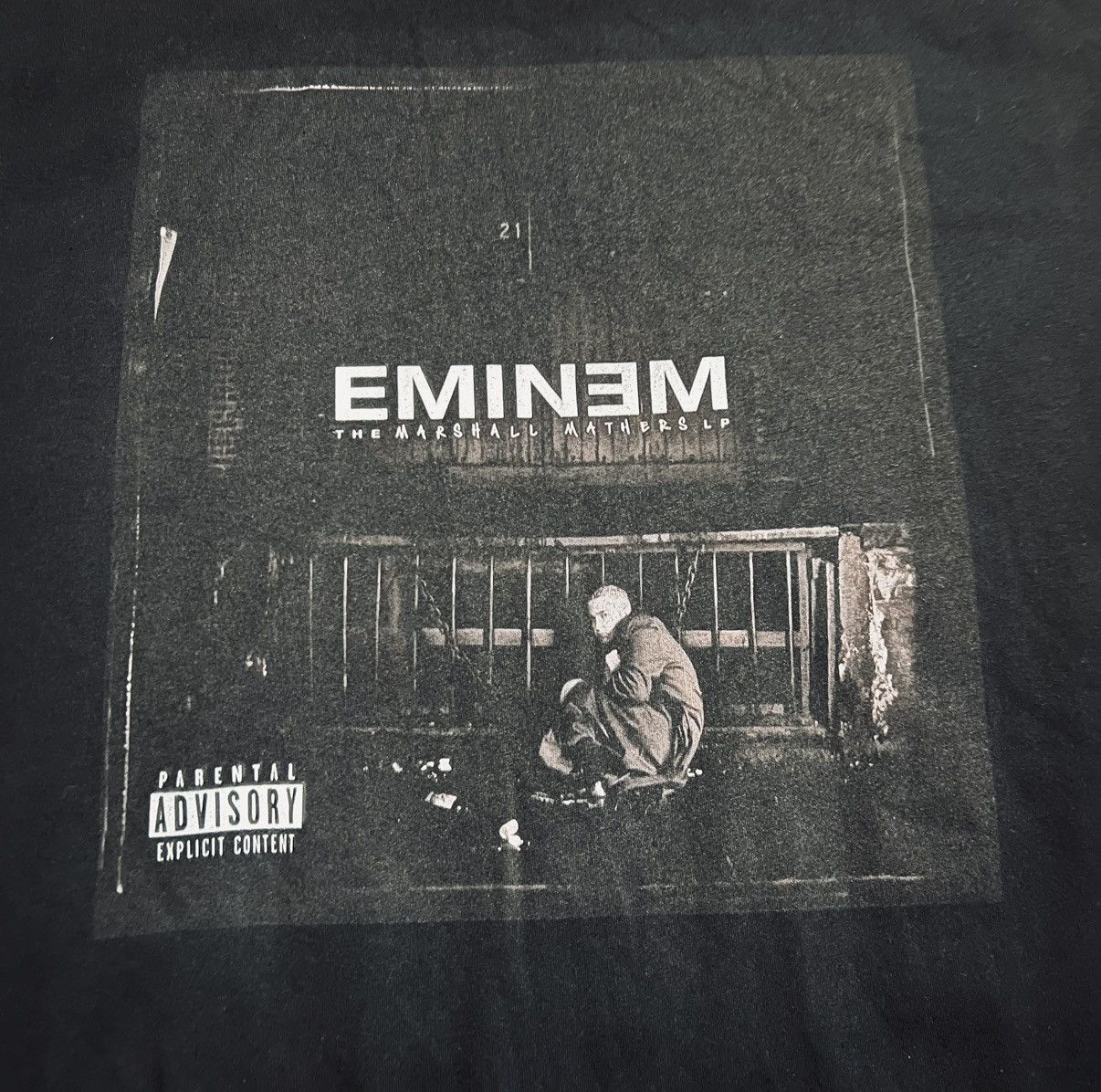 Streetwear Eminem Marshall mathers lp album cover XL tee | Grailed