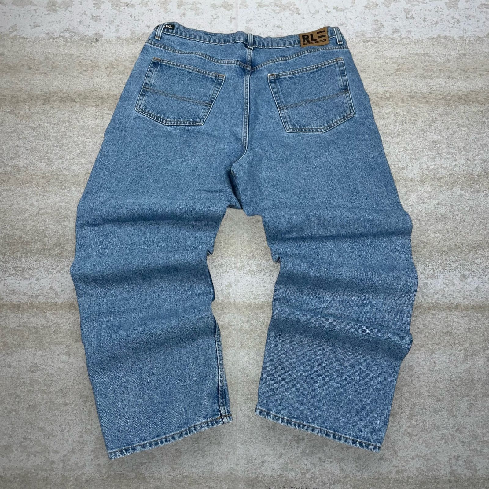 Polo Ralph Lauren × Streetwear × Vintage Crazy Vintage Y2K Polo Jeans Baggy Wide Leg Fit Light ...