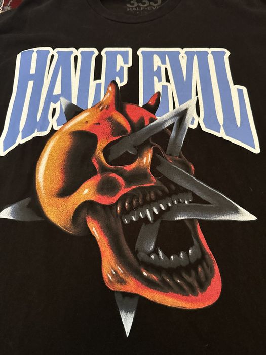 Half Evil Half Evil Skull Tee | Grailed