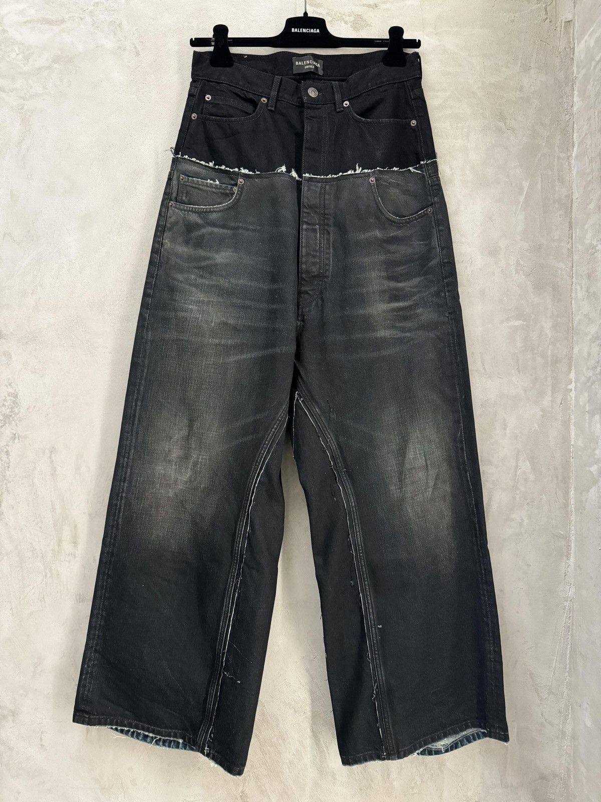 Balenciaga balenciaga cut up baggy denim | Grailed