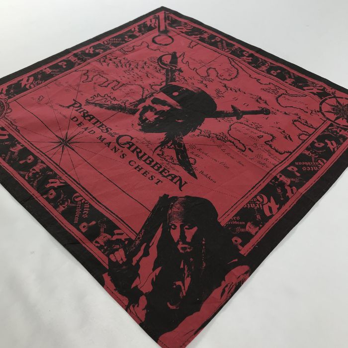 Vintage Pirates Of The Caribbean Bandana/ Handkerchief / Neckerchief ...