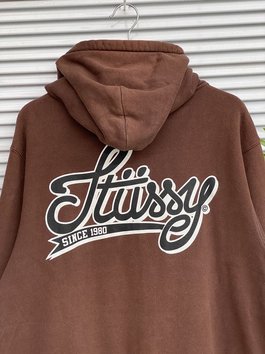 Vintage OG Vintage Stussy Brown Hoodies / Travis Flacko Kanye Scott | Grailed