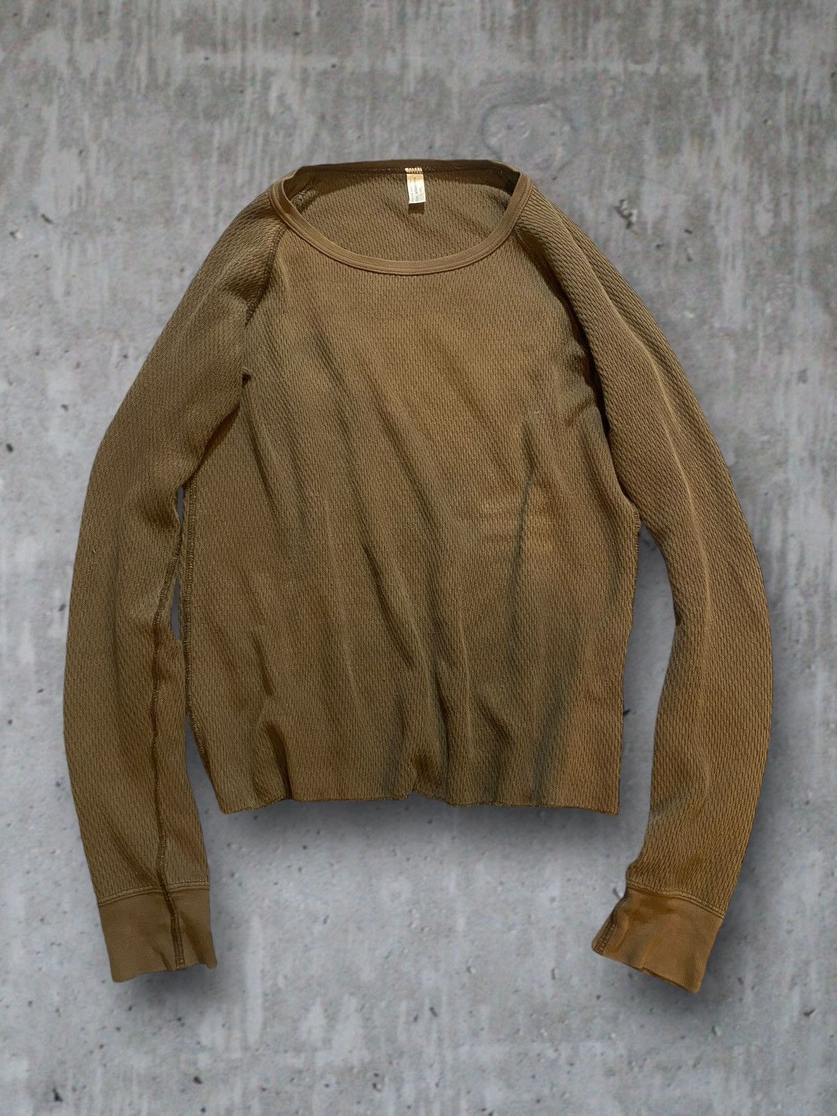 Number (N)ine Number (N)Nine thermal knit long sleeve shirt | Grailed