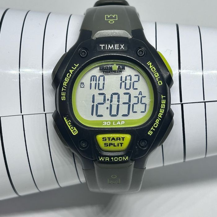 Timex Timex Ironman Triathlon Indiglo 100MWR Stainless Steel Watch ...