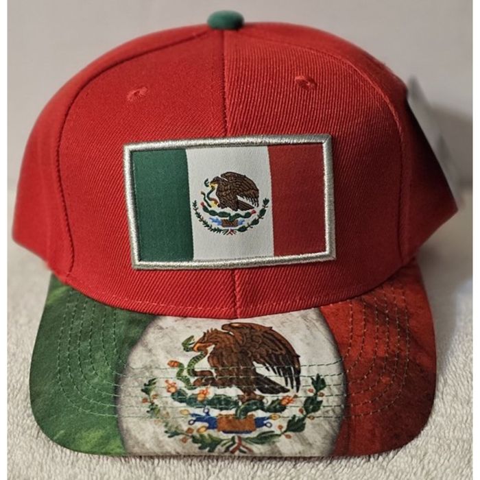 Vintage MEXICAN FLAG MEXICO EAGLE SNAKE BIRD SNAPBACK BASEBALL CAP ...