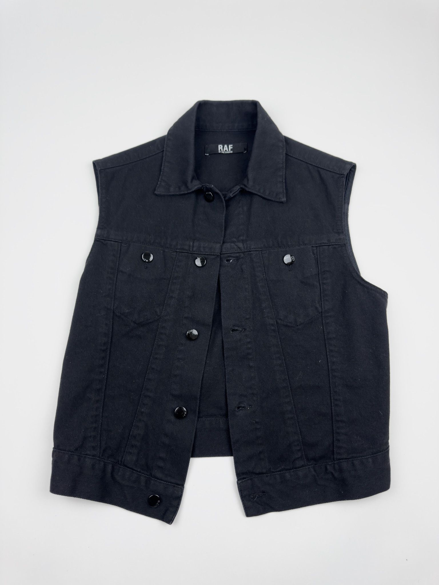 Raf Simons × Raf by Raf Simons RAF by Raf Simons Denim Vest | Grailed