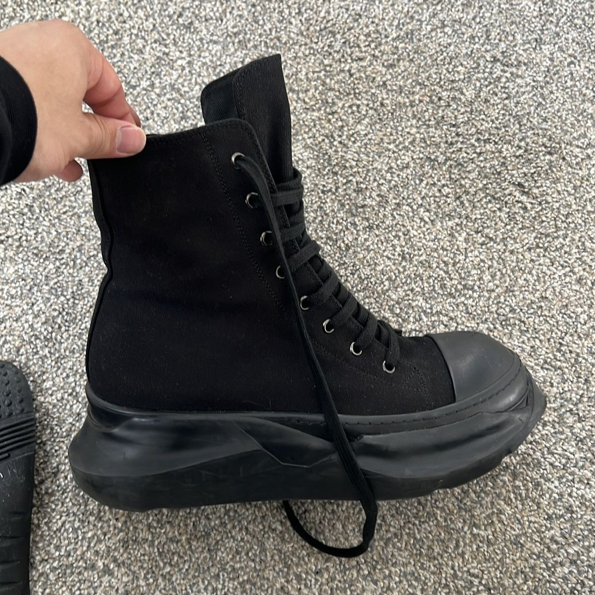 Rick Owens × Rick Owens Drkshdw Rick Owens Abstract Ramones Triple ...