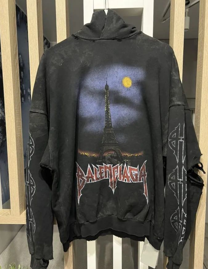 Balenciaga Balenciaga Paris Moon Hoodie | Grailed