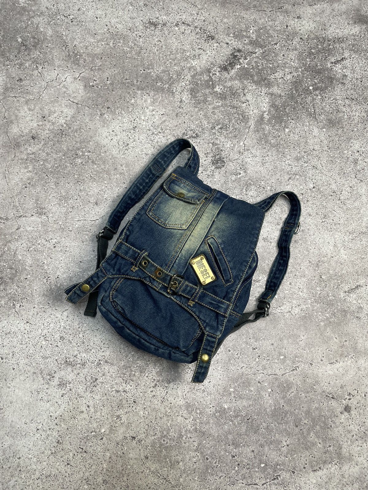Diesel Diesel sling bag Vintage Y2K backpack multi pocket bag 90s | Grailed
