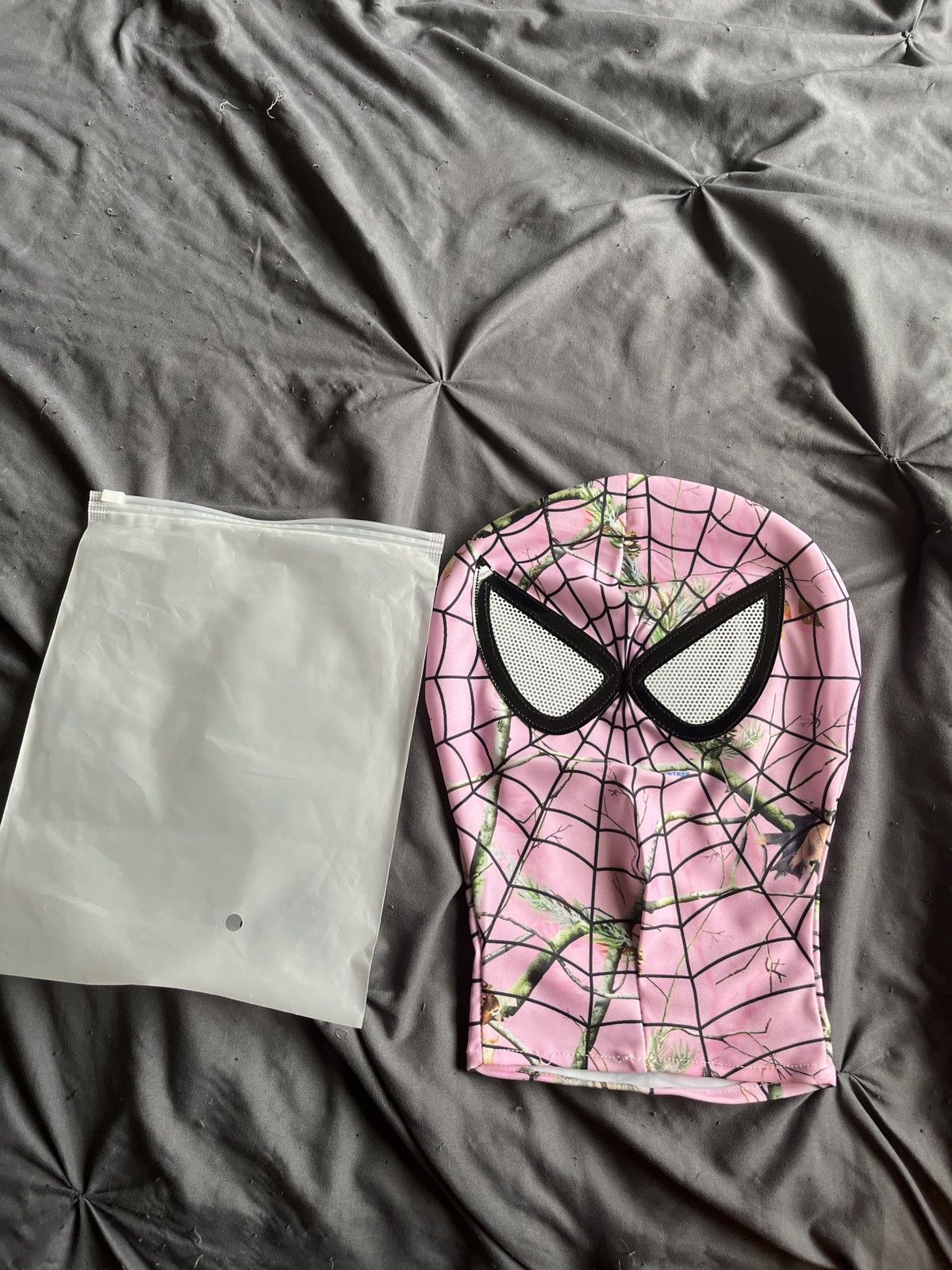 Asspizza FakeTree Spider-Man Mask Pink | Grailed