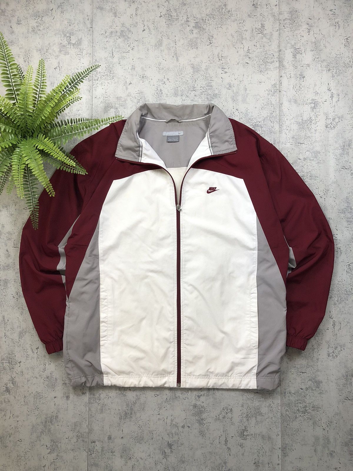 Nike 90’s NIKE ATHLETICS RETRO TRACK JACKET SWOOSH LOGO Y2K | Grailed
