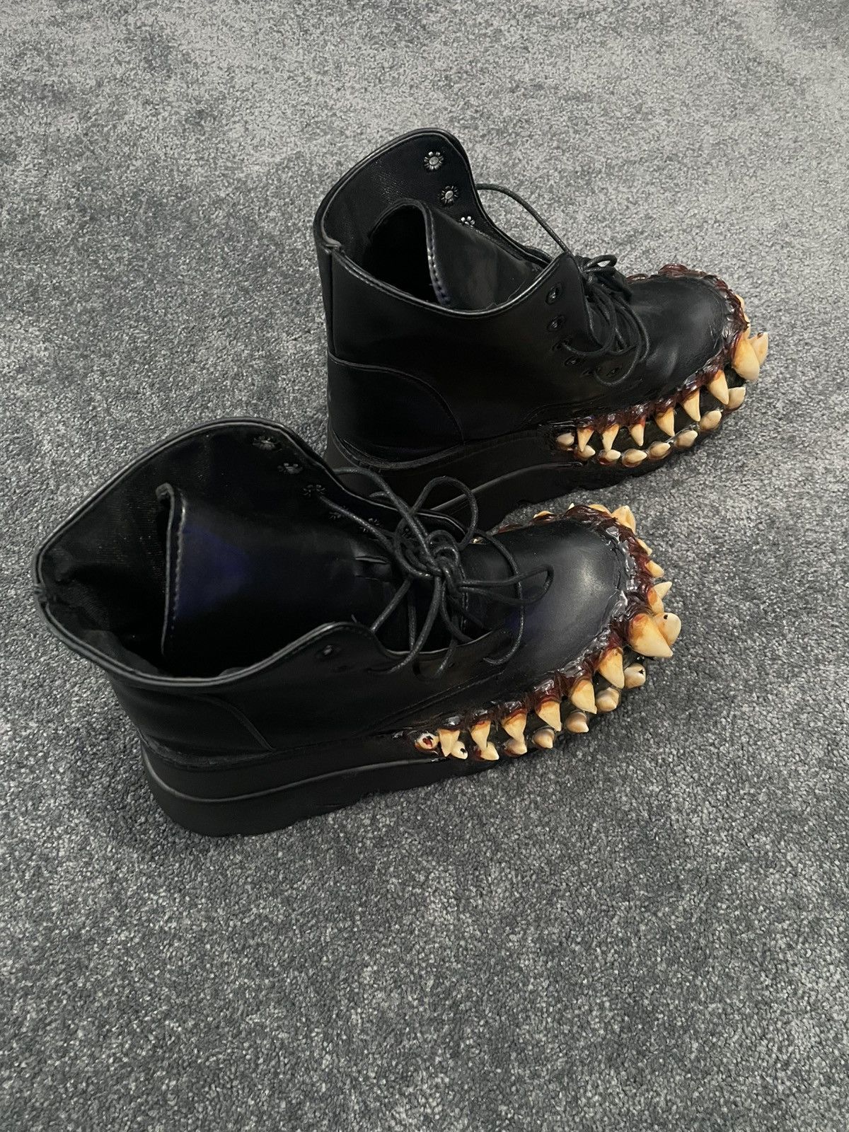 Designer × Streetwear AM Nightmare Venom Teeth Boots | Grailed