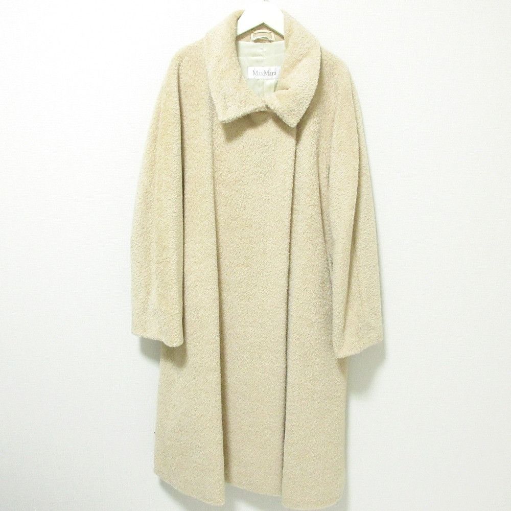 Max Mara MaxMara Max Mara Alpaca Wool Long Coat Natural Material ...