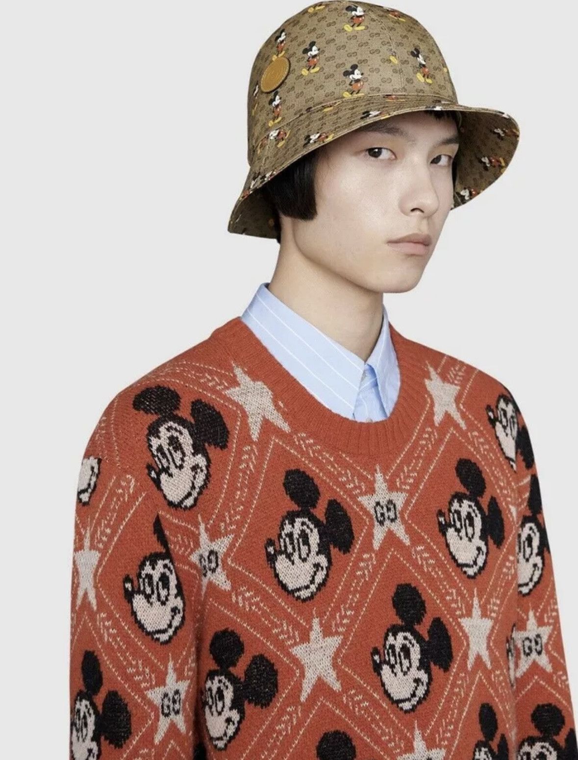Disney × Gucci Disney X Gucci Mickey Monogram Bucket Hat | Grailed
