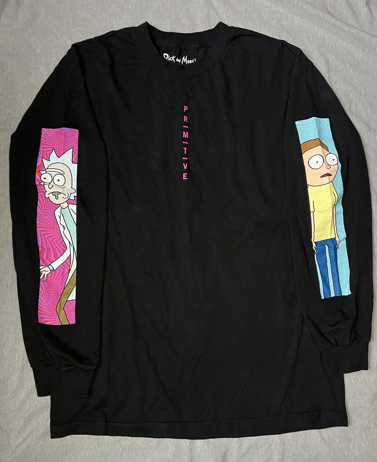 Primitive Primitive x Rick and morty black long sleeve | Grailed